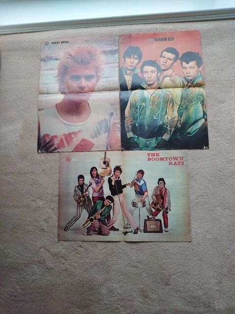1970S ORIGINAL PUNK Rock/New Wave Magazine Posters - Sham69, Boomtown ...