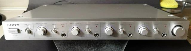 RARE VINTAGE SONY Mx-1000 Stereo Microphone Amplifier Mix Panel Need ...