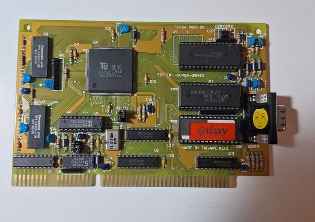 VINTAGE TSENG ET4000AX ISA VGA Graphics card for Pentium 486 £71.71 ...