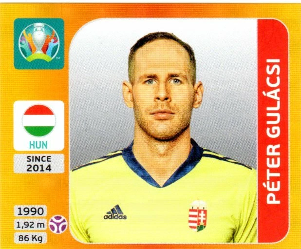STICKER PANINI UEFA EURO 2020 Tournament Edition #626 Peter GULACSI ...