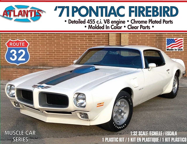 ATLANTIS PLASTIC MODEL Kit-1971 Pontiac Firebird Route 32 - M2009 EUR ...