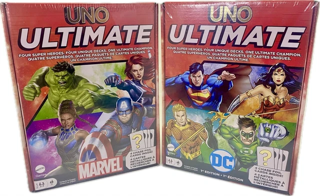 UNO ULTIMATE DC and Marvel Mattel Games (You choose the Game you want ...