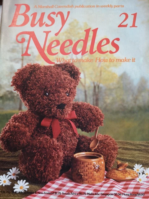 BUSY NEEDLES CRAFT MAGAZINE 21 VINTAGE 1980 sewing knitting crochet ...