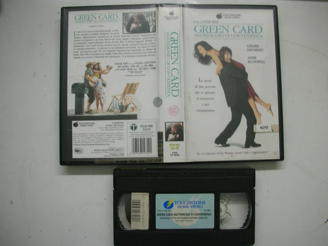 GREEN CARD MATRIMONIO DI CONVENIENZA, Gerard Depardieu ~1990 VHS ...