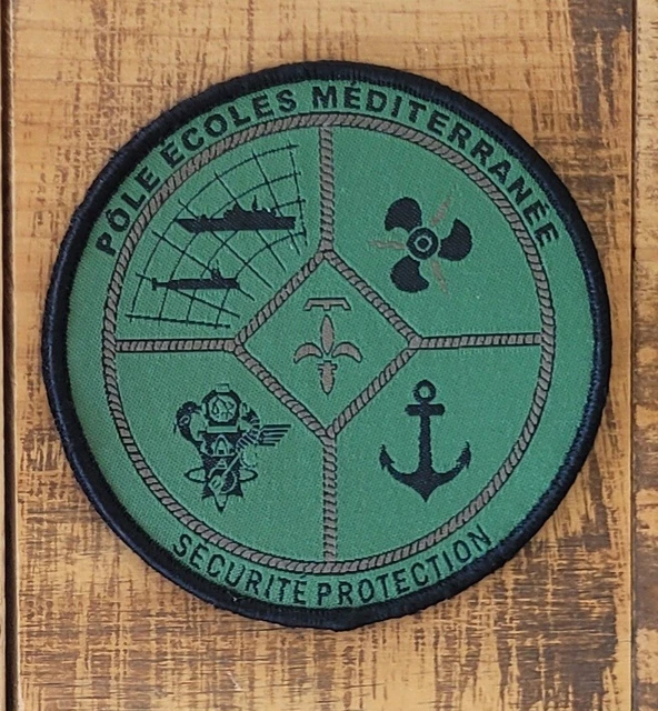 ÉCUSSON INSIGNE TISSU Patch Marine Nationale ALFUSCO Commandos CECMED ...