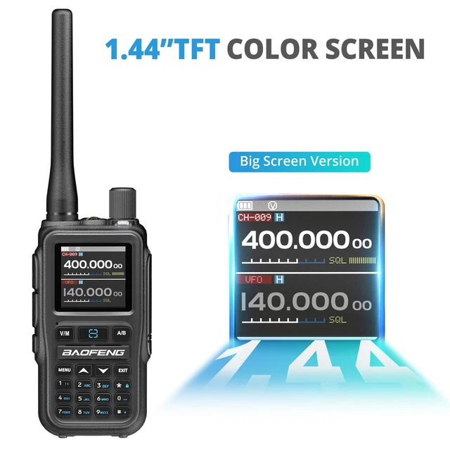 BAOFENG UV5R MINI Dual-band Radio VHF UHF Double PTT Key USB C APP ...