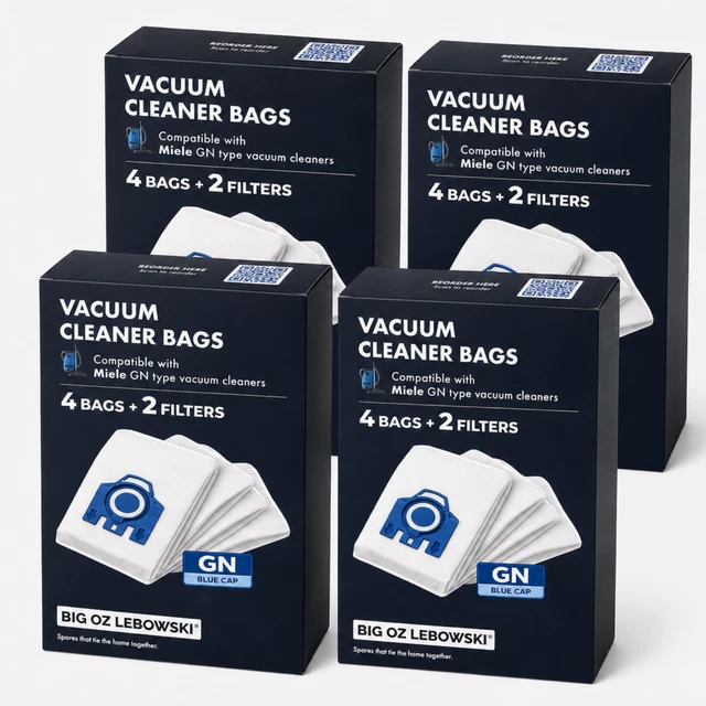 MIELE GN TYPE Vacuum Bags For S800 Series S848 MedicAir Plus 4 Box Free ...