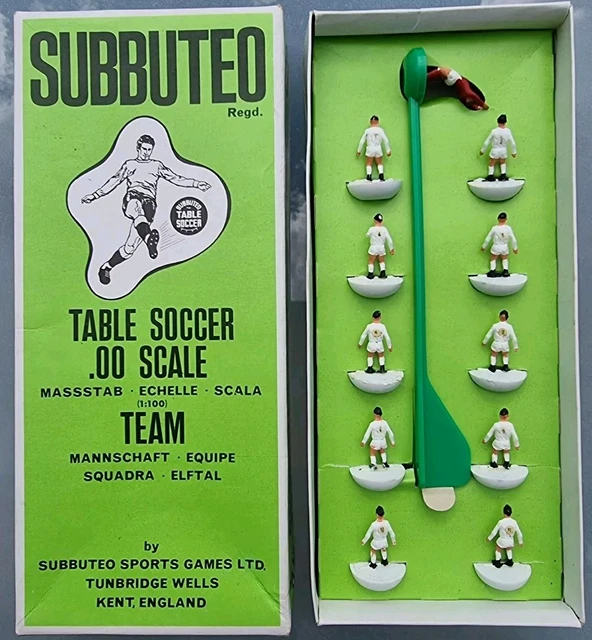 SUBBUTEO C100 REF21 ? Vintage 70s Boxed Team White Leeds Swansea ...