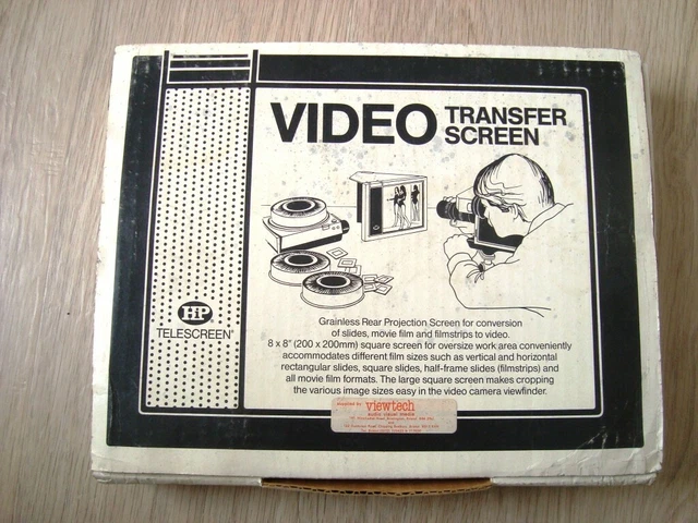 VINTAGE PHOTOGRAPHIC HP Telescreen Hudson Video Transfer Editing ...