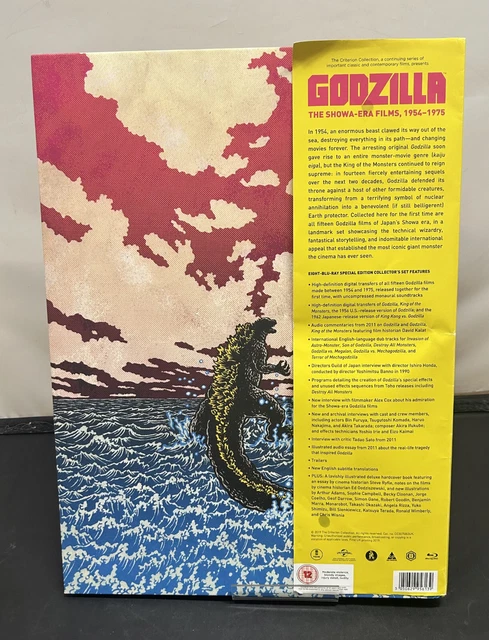 GODZILLA THE SHOWA-ERA Films 1954-1975 Criterion Blu-ray Collection Set ...