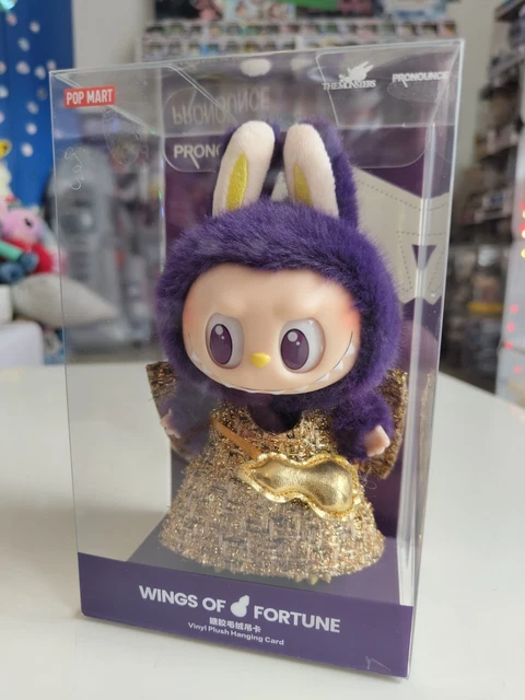 LABUBU × PRONOUNCE WINGS OF FORTUNE Vinyl Plush Hanging Card ORIGINAL ...