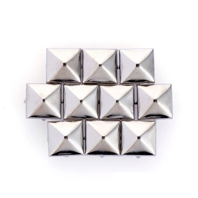 700PCS SQUARE STUDS and Spikes Silver Pyramid Studs Metal Studs Punk Rock EUR 12,60 - PicClick FR