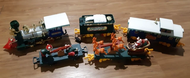 VINTAGE TOY STATE NORTH POLE Christmas Magical Musical Animated Train ...