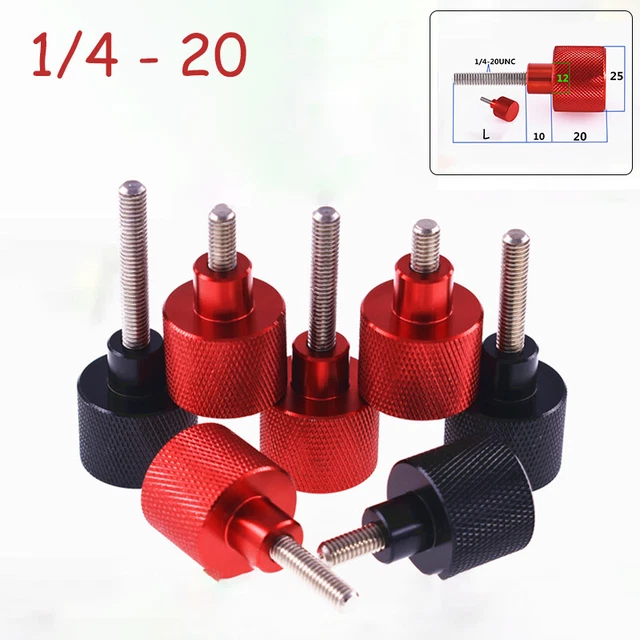 1 4 20 UNC KNURLED Thumb Screw Alu Hand Grip Knob Bolt For PC Case 1-4-20-unc-knurled-thumb-screw-alu-hand-grip-knob-bolt-for-pc-case