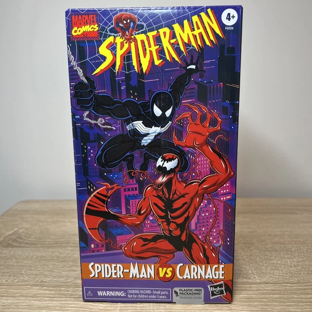 HASBRO MARVEL LEGENDS Comic VHS Series Symbiote Spider-Man Vs. Carnage ...