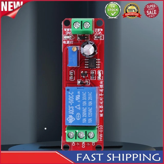 NE555 DELAY TIMER Relay Switch Module 0 10S Electronic Components (5V ...