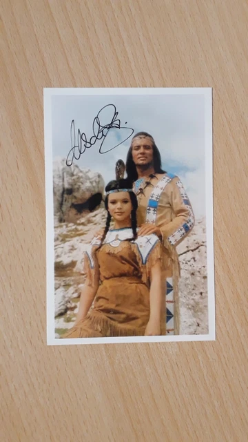 AUTOGRAMMKARTE USCHI GLAS und Pierre Brice Winnetou EUR 4,99 - PicClick DE