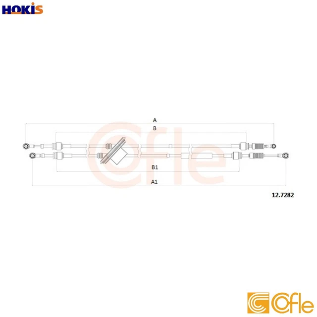 CABLE PULL MANUAL TRANSMISSION 12.7282 FOR FIAT DOBLO/MPV/MONOCAB/Box ...