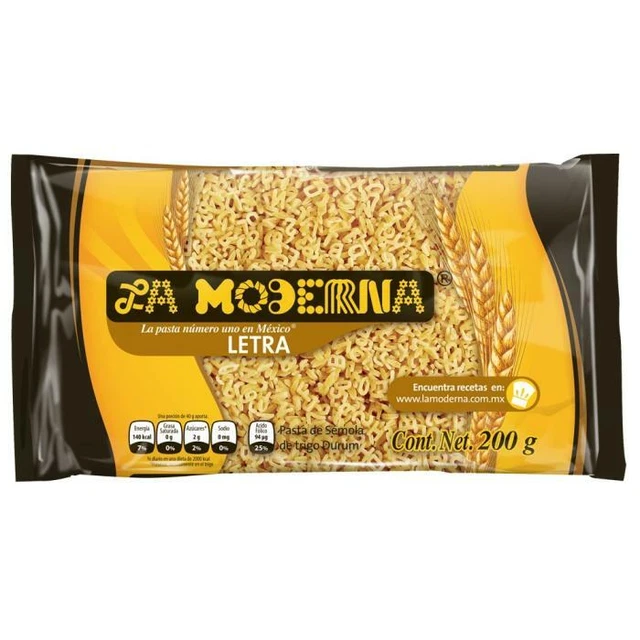 LA MODERNA ALFABETO sopas pasta alimenticia alphabets macarroni EUR 4 ...