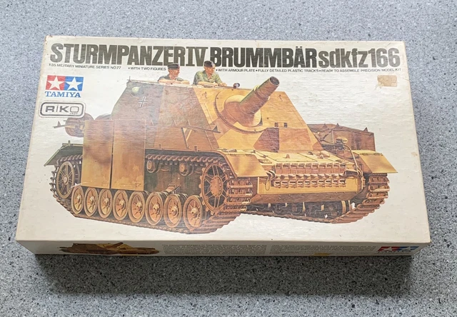 TAMIYA 1/35 STURMPANZER IV Brummbar Sdkfz166 German Tank Model Kit ...