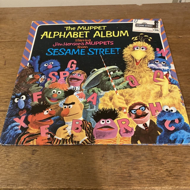 SESAME STREET - The Muppet Alphabet Album LP 1970's Jim Henson Vinyl ...