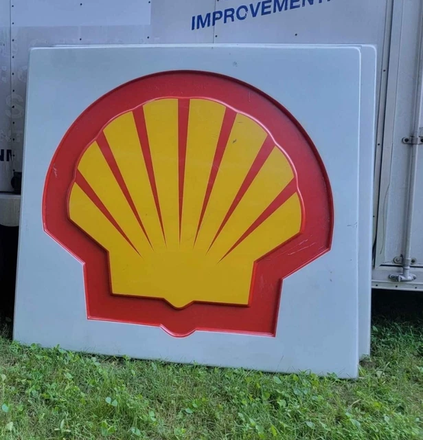VINTAGE LARGE ORIGINAL Shell Gas Station Plastic Sign $299.00 - PicClick