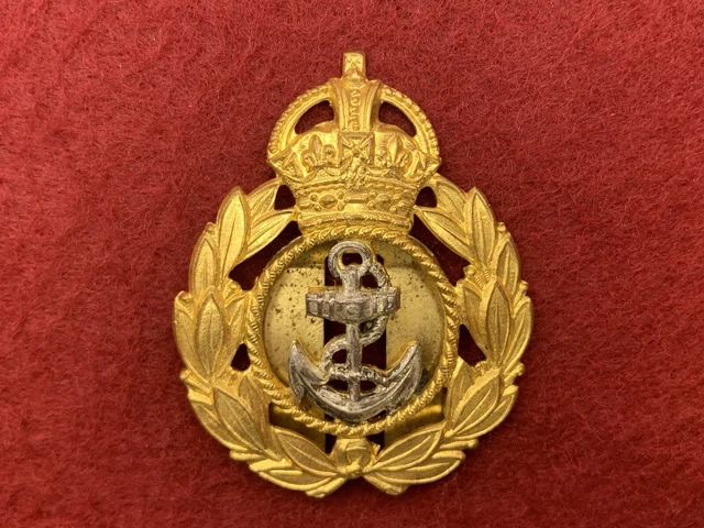 WW2 ORIGINAL BRITISH ROYAL NAVY - CHIEF PETTY OFFICER'S Beret Hat Badge ...