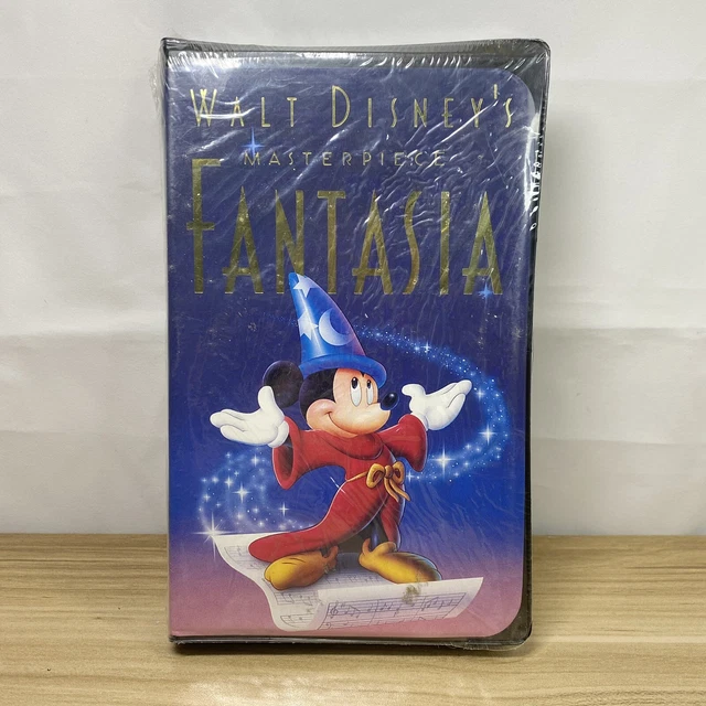 FANTASIA VHS WALT Disney's Masterpiece Sealed Mickey Mouse New Vintage ...