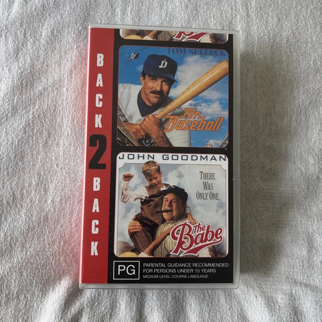MR. BASEBALL + The Babe Baseball Double VHS Video Tape Back 2 Back ...