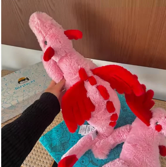 50CM JELLYCAT VALENTINE'S Crimson Heart Dragon Mythical Plush £39.49 ...
