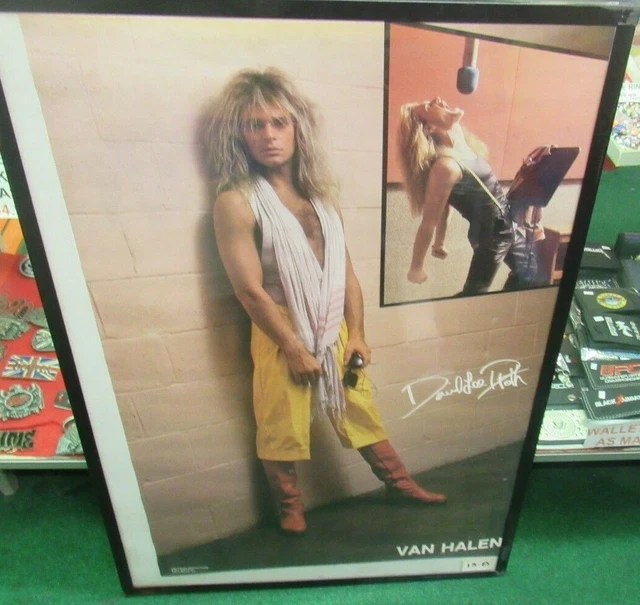 VAN HALEN POSTER New Early 1980S Rare Vintage Collectible Oop David Lee ...