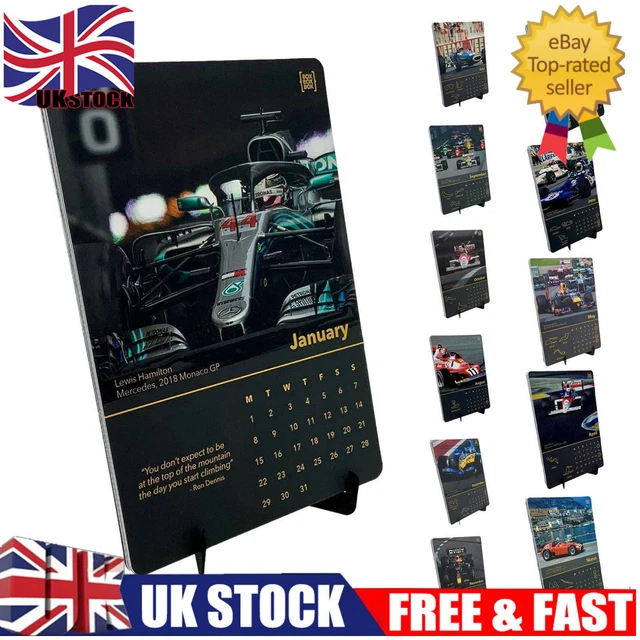 2024 FORMULA F1 Desktop Calendar - Art Race Car Images - UK - Unique ...