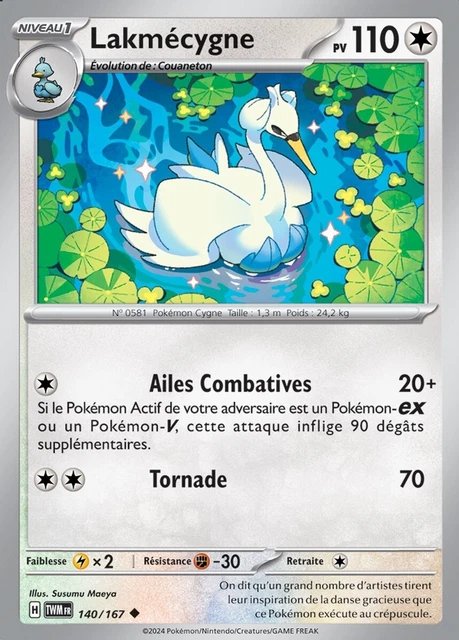 LAKMÉCYGNE (TWM 140/167) - Carte Pokémon EV06 Mascarade Crépusculaire ...