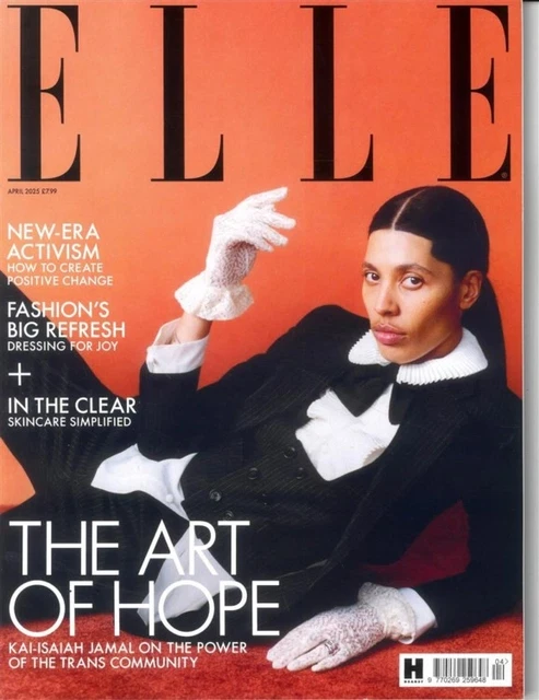 BRITISH ELLE MAGAZINE APRIL 2025 - BRAND NEW COPY Kai-Isaiah Jamal UK ...