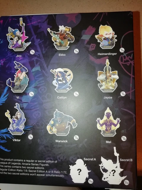 OFFICIAL POP MART Arcane Blind Box Figure (opened) Jayce or Mel choose ...