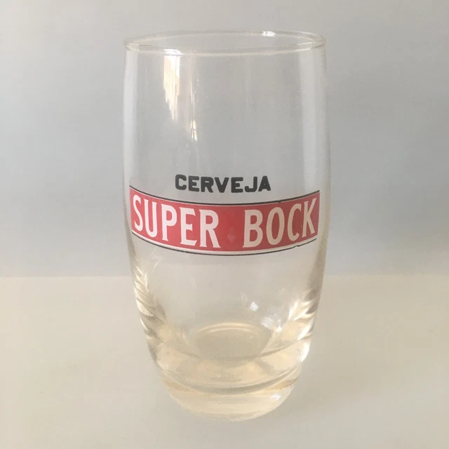 VINTAGE CERVEJA SUPER Bock Beer Glass Portuguese Lager 20cl Imperial ...