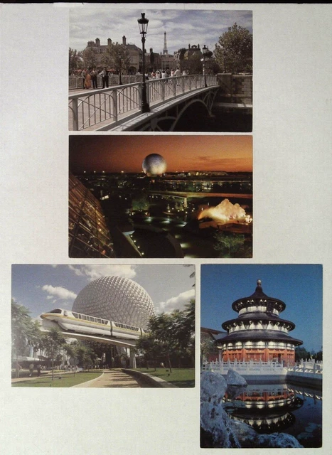 1976 & 1982 Walt Disney World & Epcot Center Florida Postcard Lot 14 ...