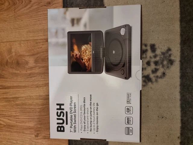 BUSH 7 INCH Portable In - Car DVD Player - Black - with swivel screen £ ...