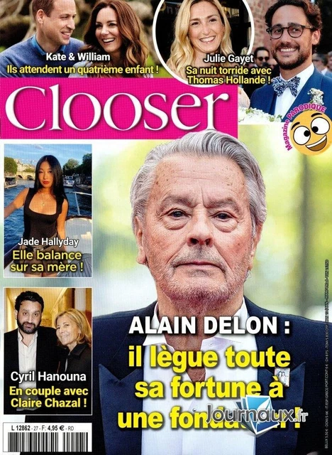 ALAIN DELON JADE Hallyday Hanouna Closer 03 2024 EUR 14,99 - PicClick FR