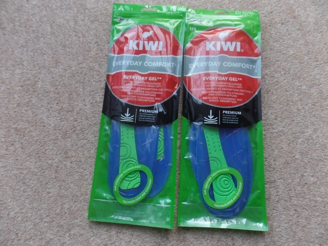 NEW 2X KIWI Everyday Comfort, Everyday Gel Insoles, 8-11.5 UK- 1 pack ...