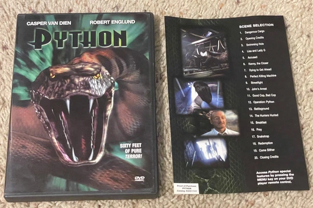 PYTHON DVD CASPER Van Dien Robert Englund monster horror anaconda $4.99 ...