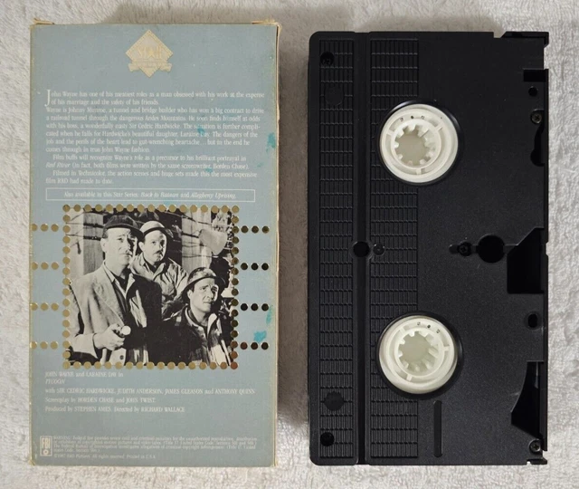 JOHN WAYNE 1987 RKO Pictures "Tycoon" VHS Star Series RARE Original ...