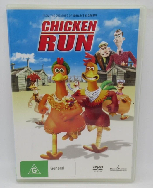 CHICKEN RUN (DVD, 2000) PAL - Aardman Animation - Region 4 - Mint disc ...