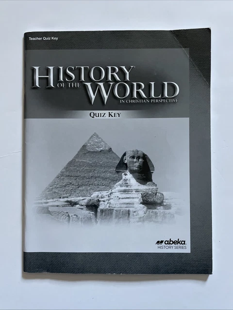 HISTORY OF THE World Quiz Key And Quizzes By Abeka £8.10 - PicClick UK