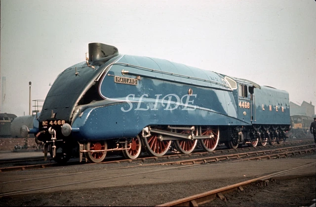 BRITISH RAILWAYS GRESLEY A4 Steam Locomotive 60022 Mallard 196X Colour ...