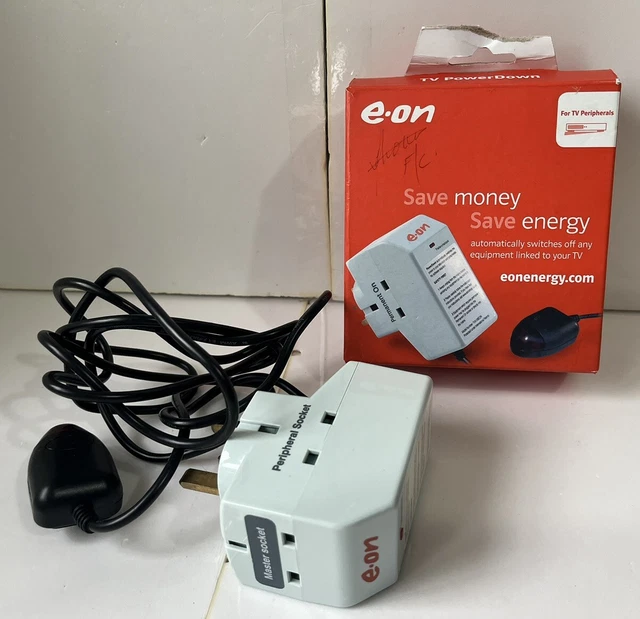 EON - ENERGY Saver Powerdown Surge Protection TV Plug Remote Power Down Sensor £9.99 - PicClick UK