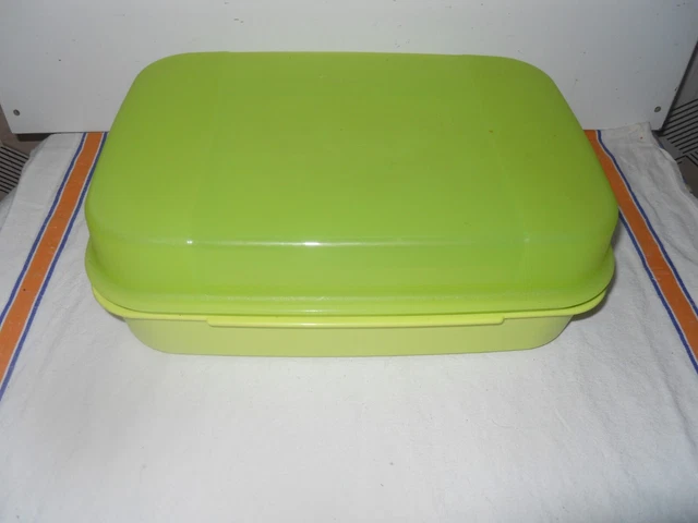 TUPPERWARE : GRANDE BOITE GOURMANDE 2.5 L (couleur vert) EUR 14,00 ...