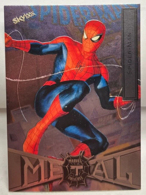 SPIDER-MAN 2021-2022 SKYBOX Marvel Metal Universe Spider-Man Base Card ...