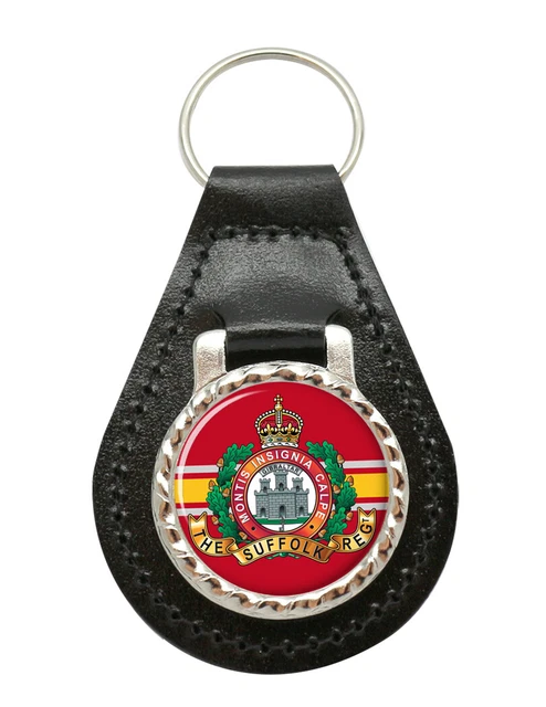 SUFFOLK REGIMENT, BRITISH Army Leather Key Fob EUR 25,19 - PicClick FR