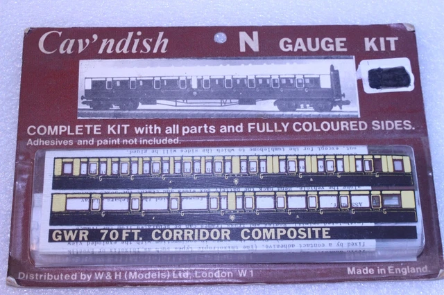 N Gauge Cavendish Gwr 70ft Corridor Composite Boxed Unmade Kit £166 Picclick Uk 